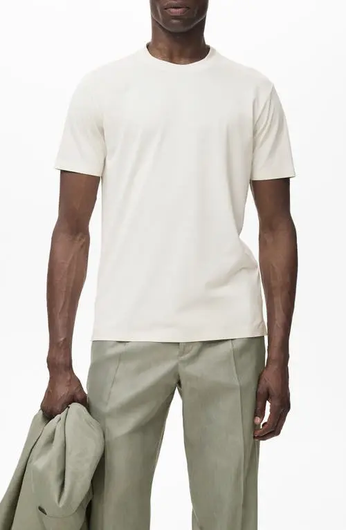 Mango Coolmax® Slim Fit T-shirt - White