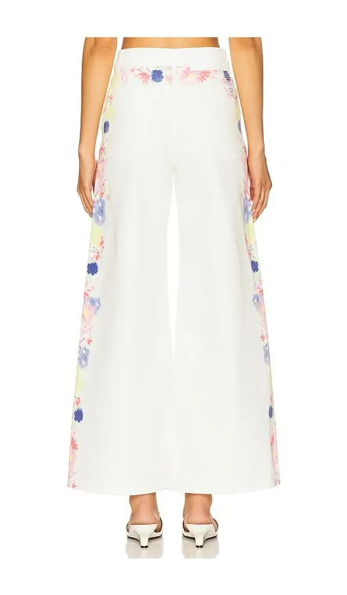 MSGM Printed Wide Leg Pants