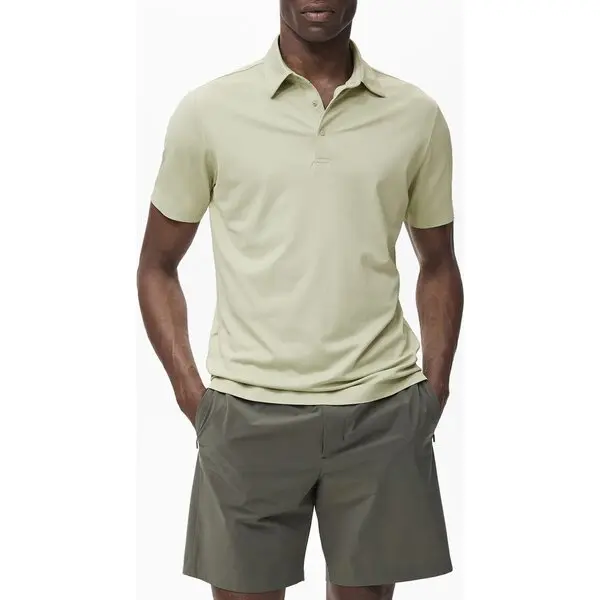 Mango Coolmax® Slim Fit Polo - Mint Green