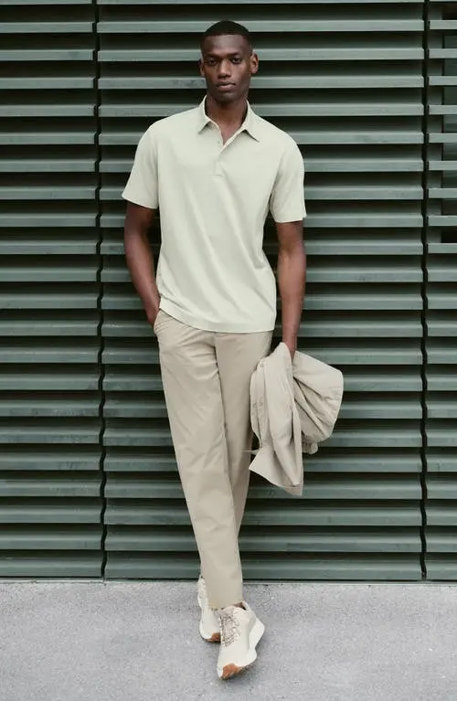 Mango Coolmax® Slim Fit Polo - Mint Green