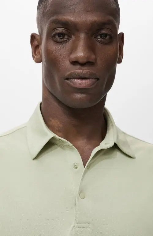 Mango Coolmax® Slim Fit Polo - Mint Green
