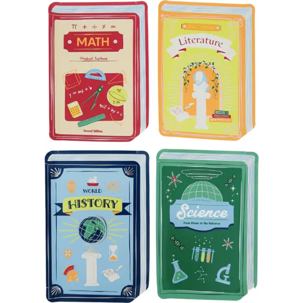 DAYDREAM SOCIETY Smarty Pants Textbook Large Plates - Assorted Pre-pack
