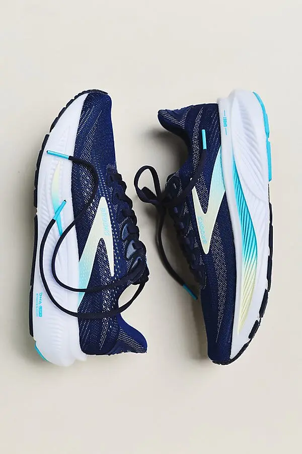 Brooks Ghost 17 Sneakers - Navy/green/turquoise