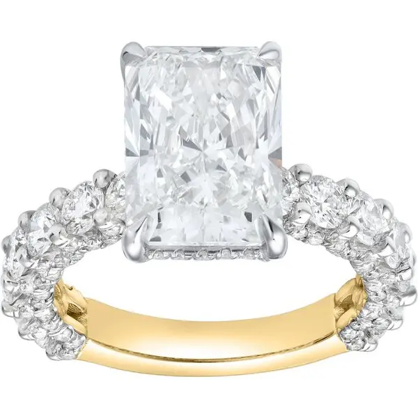LUVMYJEWELRY Maelis 14k Gold Lab Grown Diamond Ring 7.45 Cts - 14k Yellow Gold