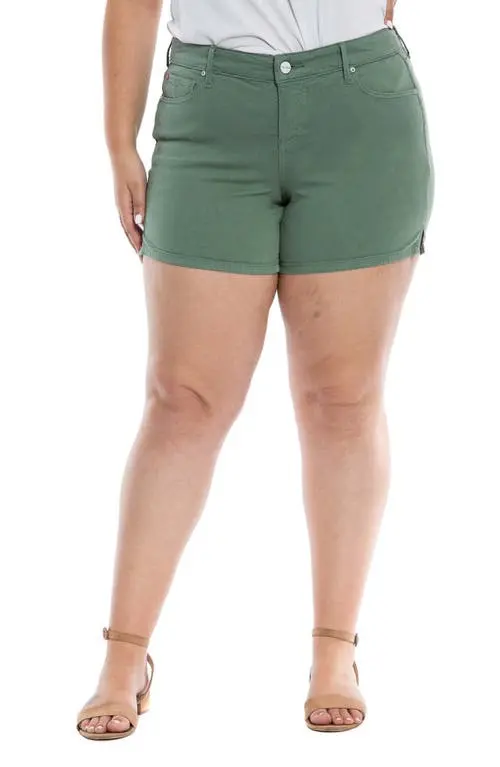 SLINK JEANS High-waisted Denim Shorts - Myrtle