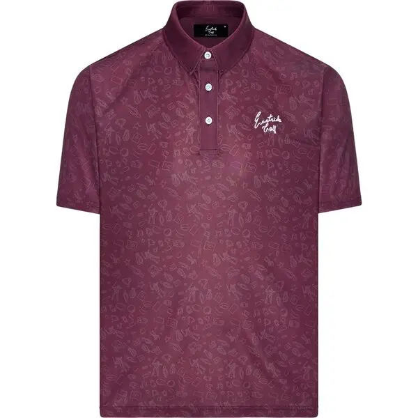 EASTSIDE GOLF Signature Polo - Fig Doodle Sketch
