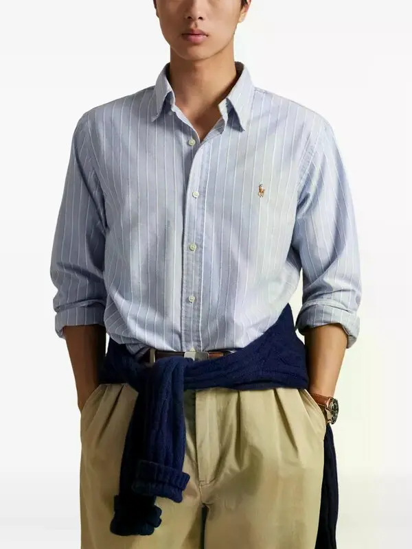 Polo Ralph Lauren Striped Oxford Shirt - Blue