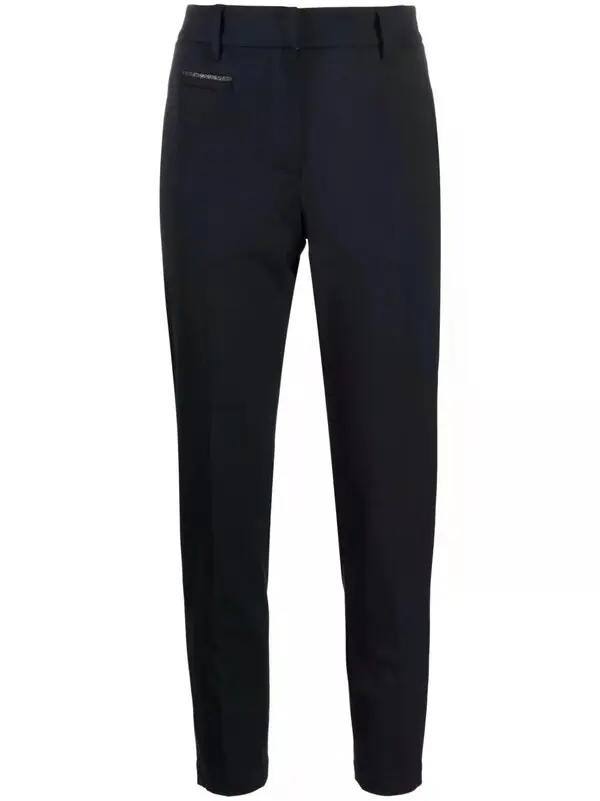 Brunello Cucinelli Monili Bead-embellished Cropped Trousers