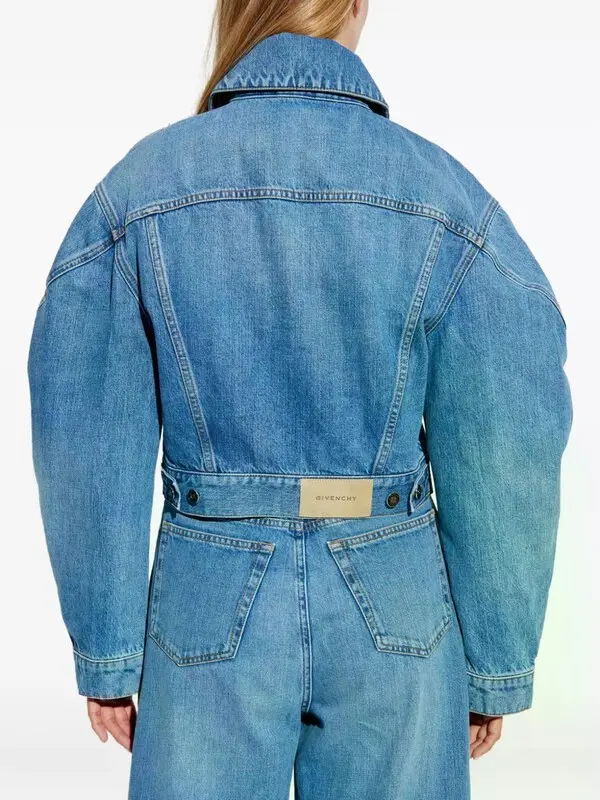 Givenchy Puffed-sleeve Denim Jacket - Blue
