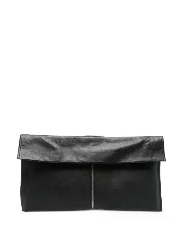 Alexander Wang Double-zip Leather Clutch - Black