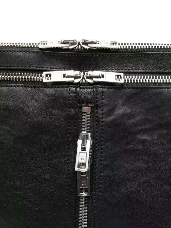 Alexander Wang Double-zip Leather Clutch - Black