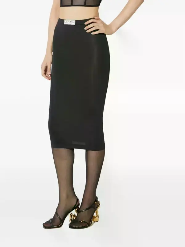 Fiorucci Logo-tag Midi Skirt
