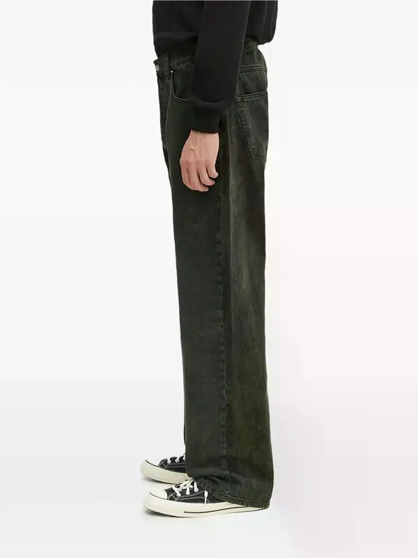 Aries Logo-patch Straight Leg Jeans
