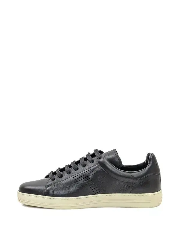 TOM FORD Perforated Leather Sneakers - Black