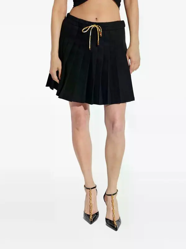 Versace Pleated Drawstring Skirt