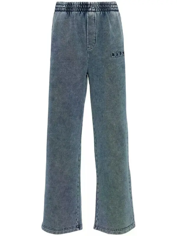A BATHING APE Logo-patch Straight Trousers