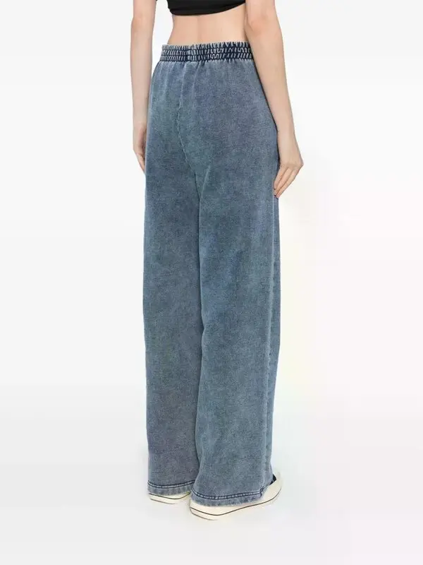 A BATHING APE Logo-patch Straight Trousers