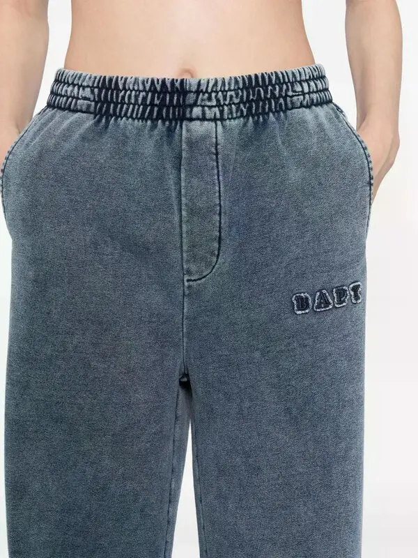 A BATHING APE Logo-patch Straight Trousers