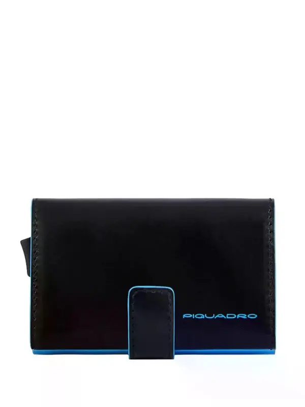 PIQUADRO Metal Leather Cardholder - Black