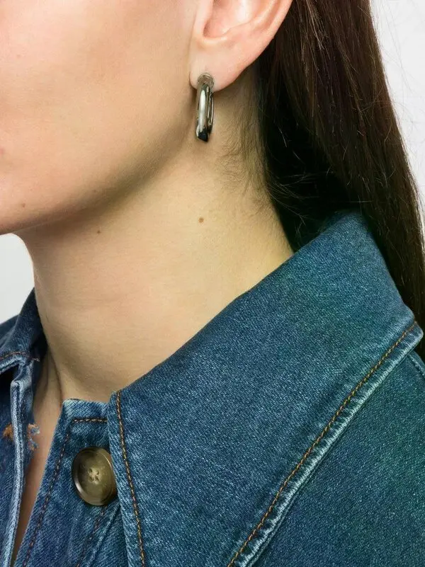 Chloé Medium Chunky Hoop Earrings