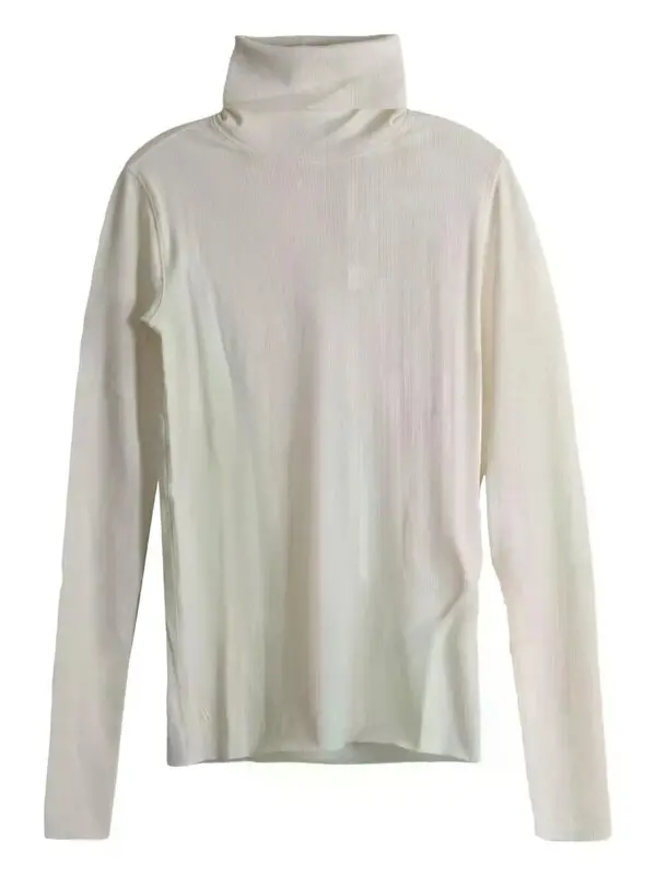 Polo Ralph Lauren Ribbed Turtleneck Top - White