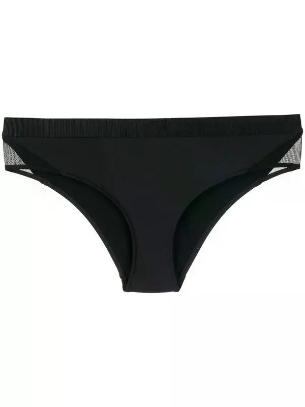 Stella McCartney Sheer-panel Bikini Bottoms - Black