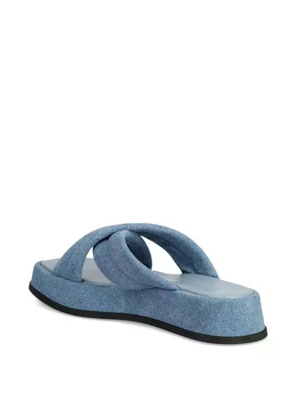 Marc O'polo Crossover Denim-effect Platform Sandals