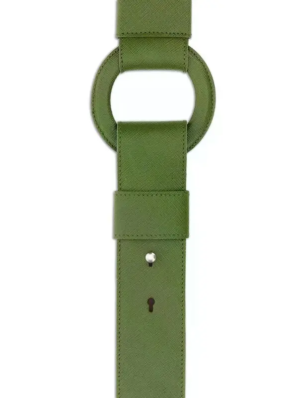 Prada Leather Oval-ring Shoulder Strap