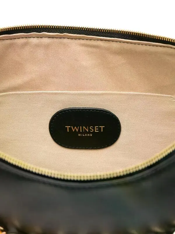 TWINSET Chain-embellished Shoulder Bag - Black