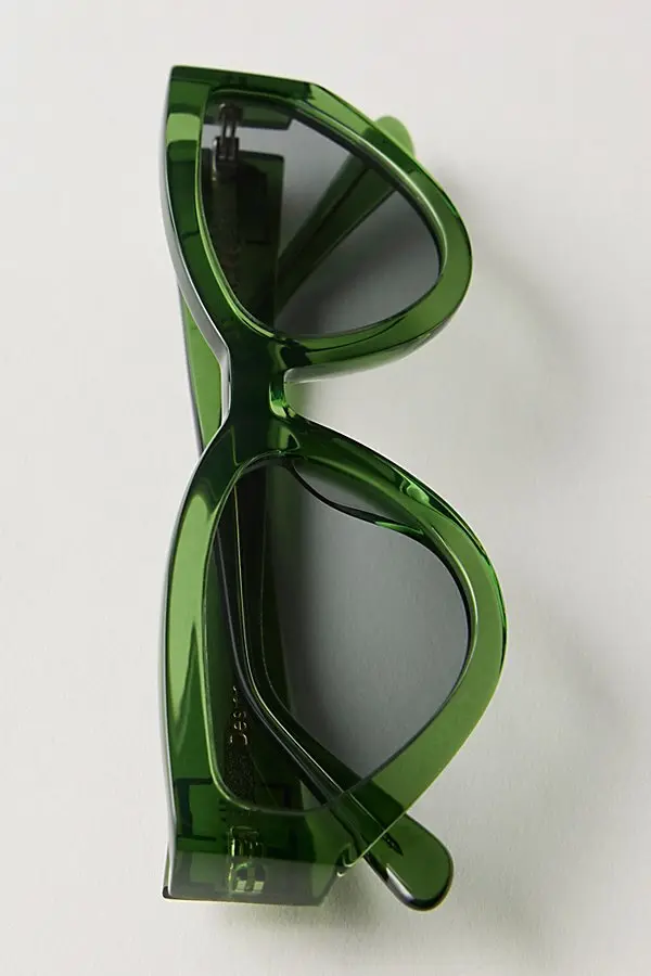INDY Nolita Cat Eye Sunglasses - Green