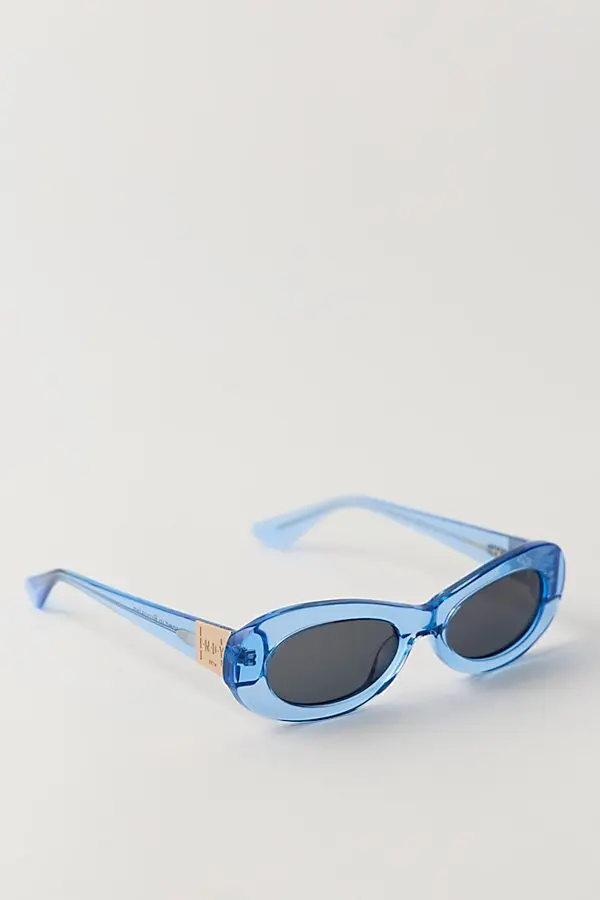 INDY Soho Round Sunglasses - Pastel Blue