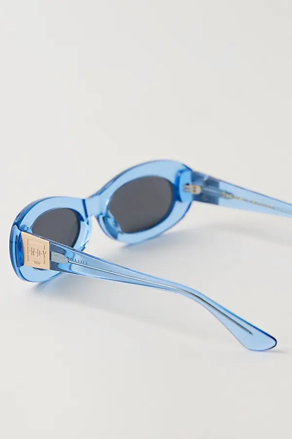 INDY Soho Round Sunglasses - Pastel Blue