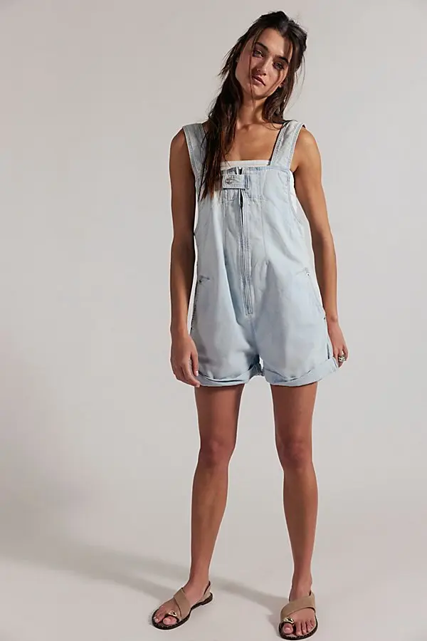 Free People We The Free Jude Shortalls - Bleached