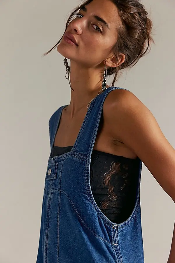 Free People We The Free Jude Shortalls - Mid Indigo