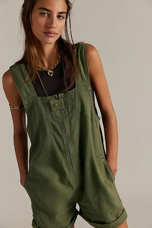 Free People We The Free Jude Shortalls - Verdant