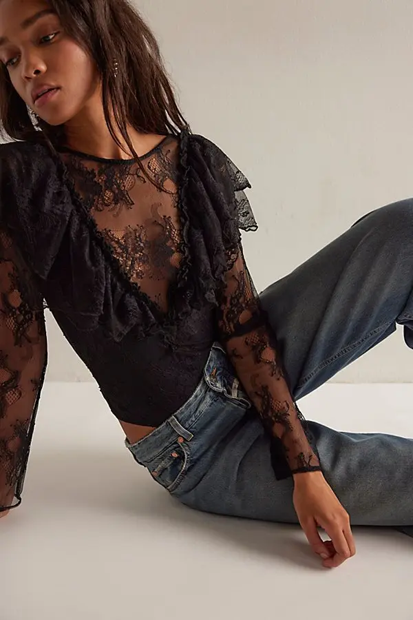 Free People Lace Bodysuit