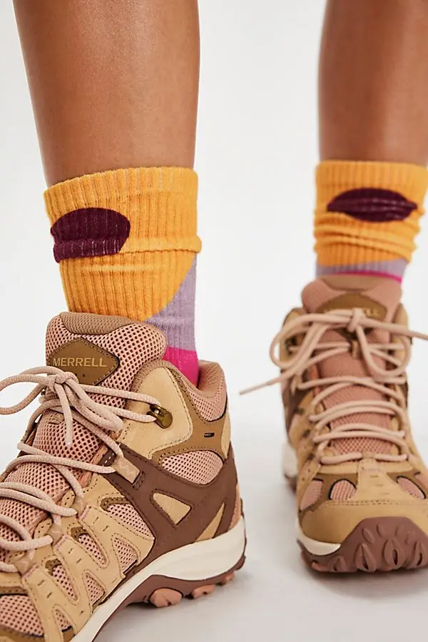 Free People Sedona Crew Socks - Warm Combo