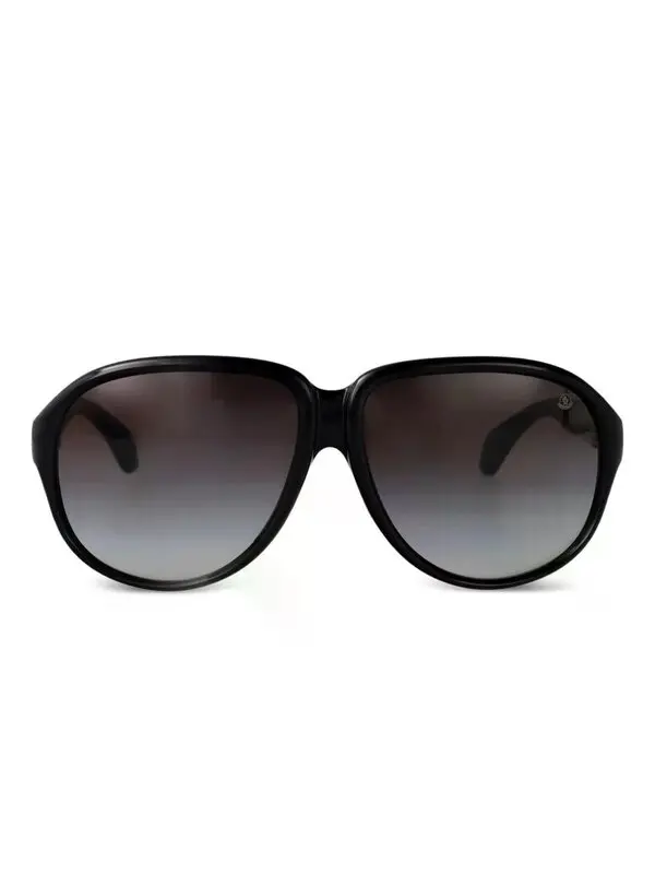 Moncler Halcyonne Round-frame Sunglasses - Black