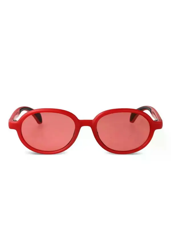 Moncler Caprice Round-frame Sunglasses - Red