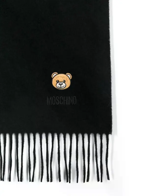 Moschino Teddy Bear-patch Scarf