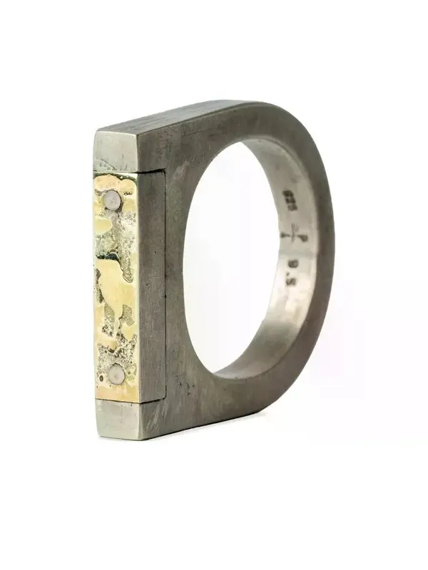 PARTS OF FOUR Plate 18kt Yellow Gold-plated Sterling Ring - Silver