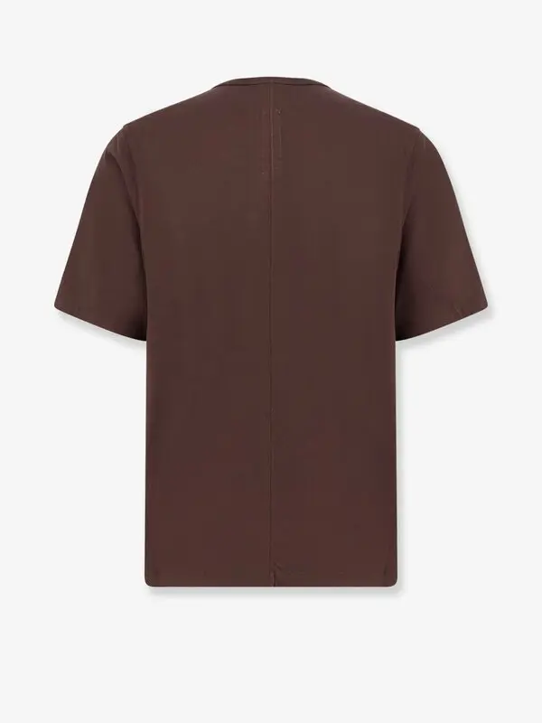 Rick Owens Brad T Cotton Tshirt - Brown