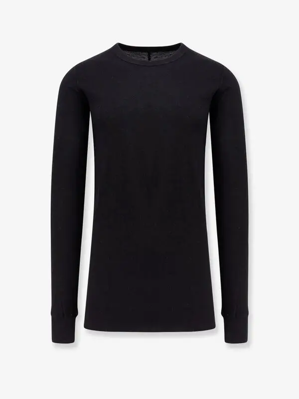 Rick Owens Basic Ls T Viscose Blend Tshirt - Black