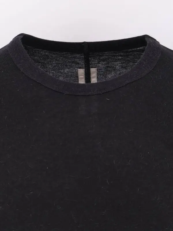 Rick Owens Basic Ls T Viscose Blend Tshirt - Black
