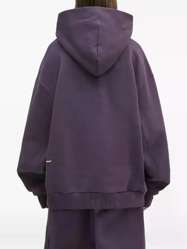 PANGAIA Drawstring-hood Hoodie - Purple