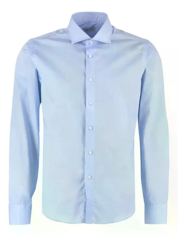 THE (ALPHABET) Cotton-blend Shirt - Blue