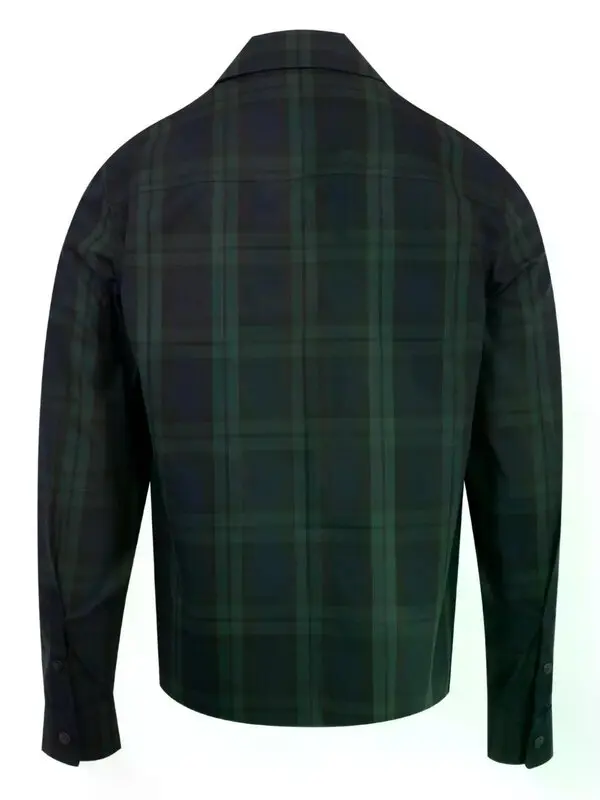 Moncler Checked Zip-up Shirt Jacket