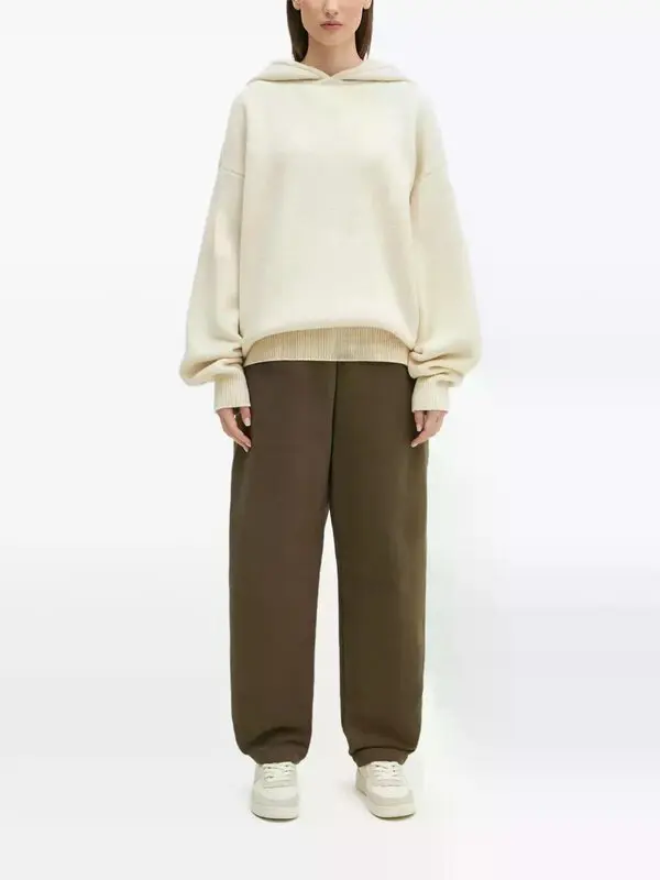 PANGAIA Elastic-waistband Sweatpants - Brown