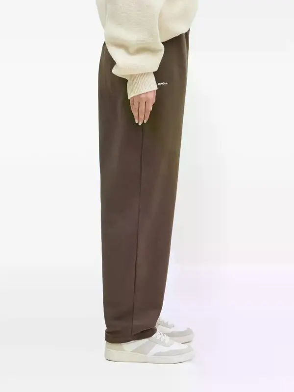 PANGAIA Elastic-waistband Sweatpants - Brown