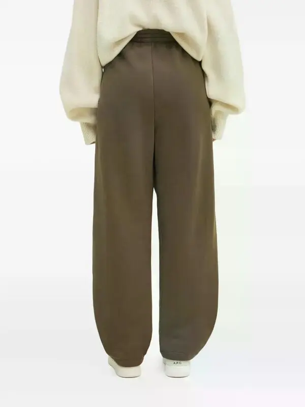 PANGAIA Elastic-waistband Sweatpants - Brown